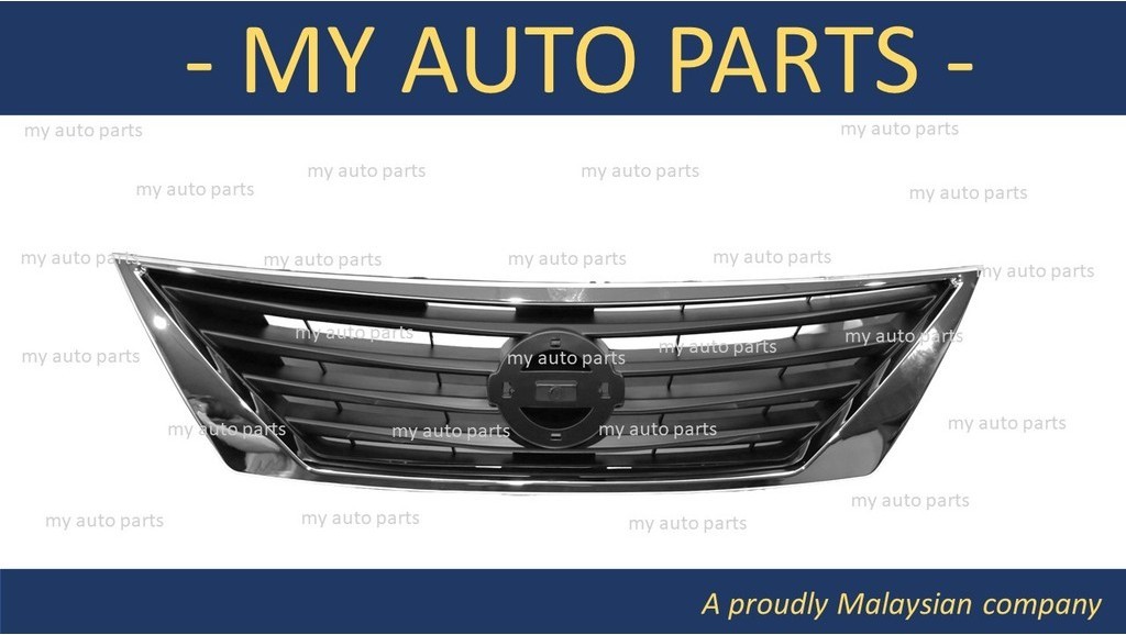 NISSAN ALMERA 2012-2014 FRONT GRILLE (WITH GRILLE MOULDING CHROME ...