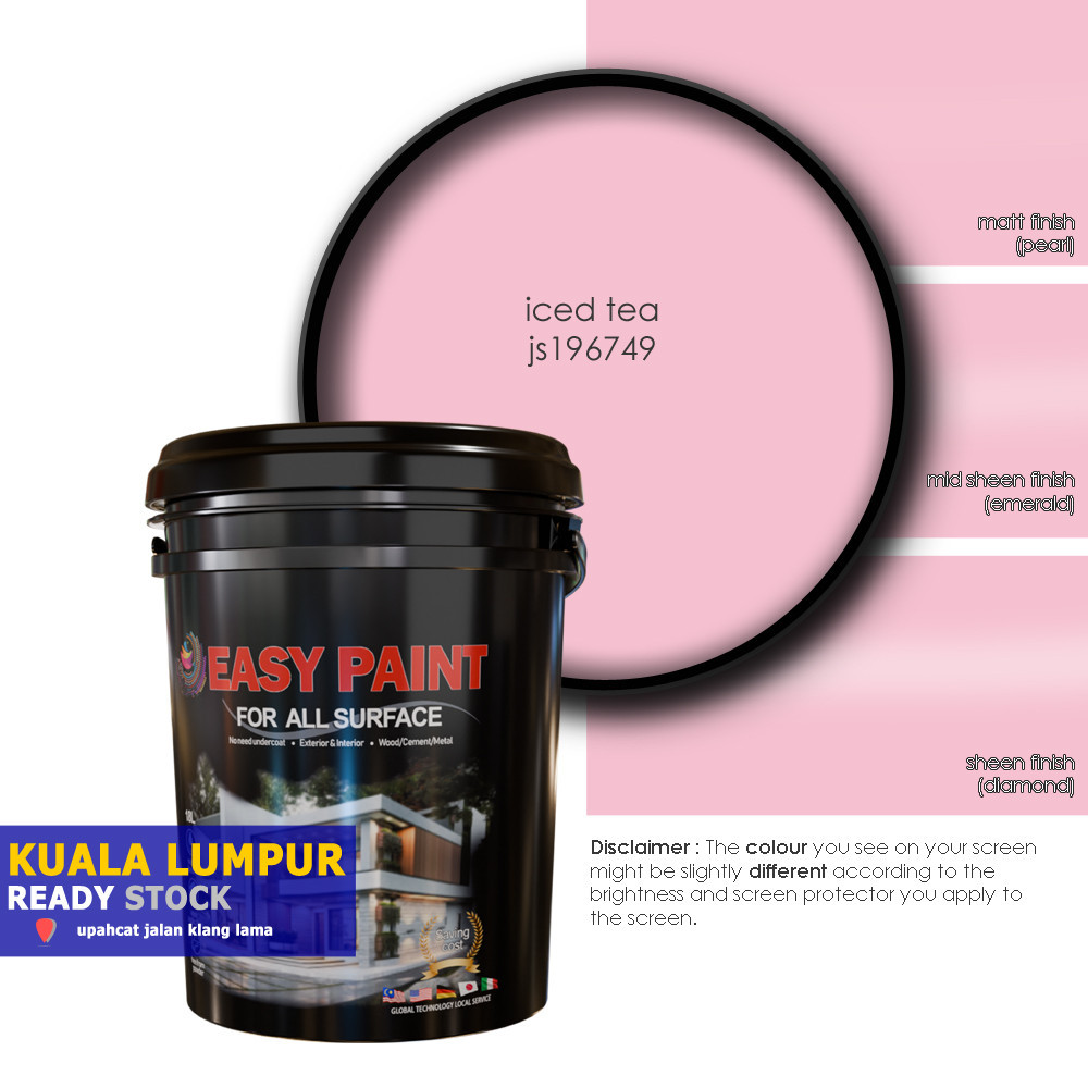 1 Liter and 5 Liter - ICED TEA JS196749, Easy Paint for interior ...