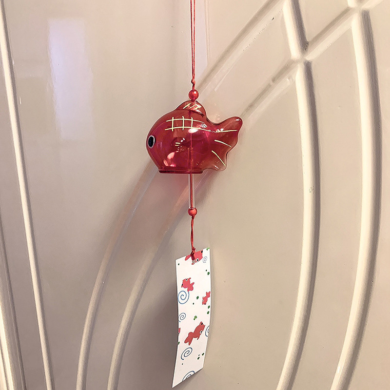 Good Luck Koi Wind Chime Hand Painted Goldfish For Diy Home Decor ...