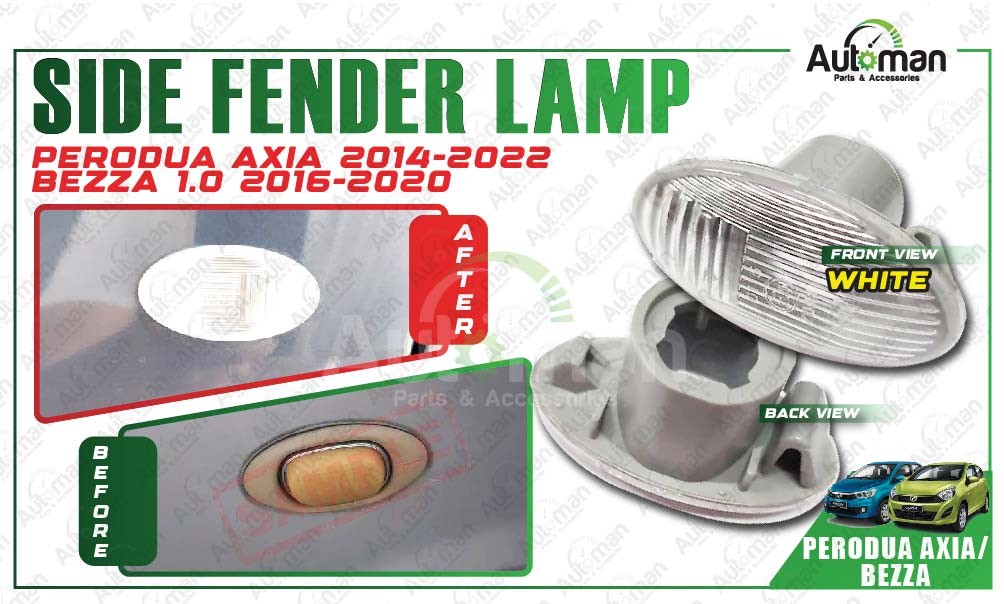Fender Lamp Perodua Axia 2014 - 2022 Bezza 1.0 2016 - 2020 Side Signal ...