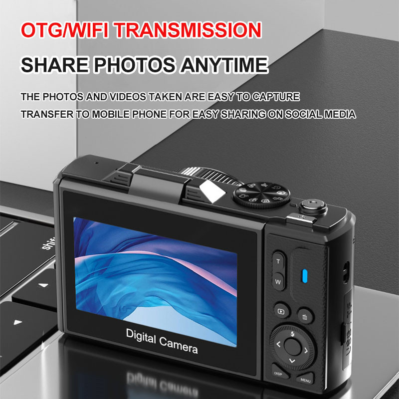 64MP Digital Camera 180° Flip Screen 18X Digital Zoom Camera ...