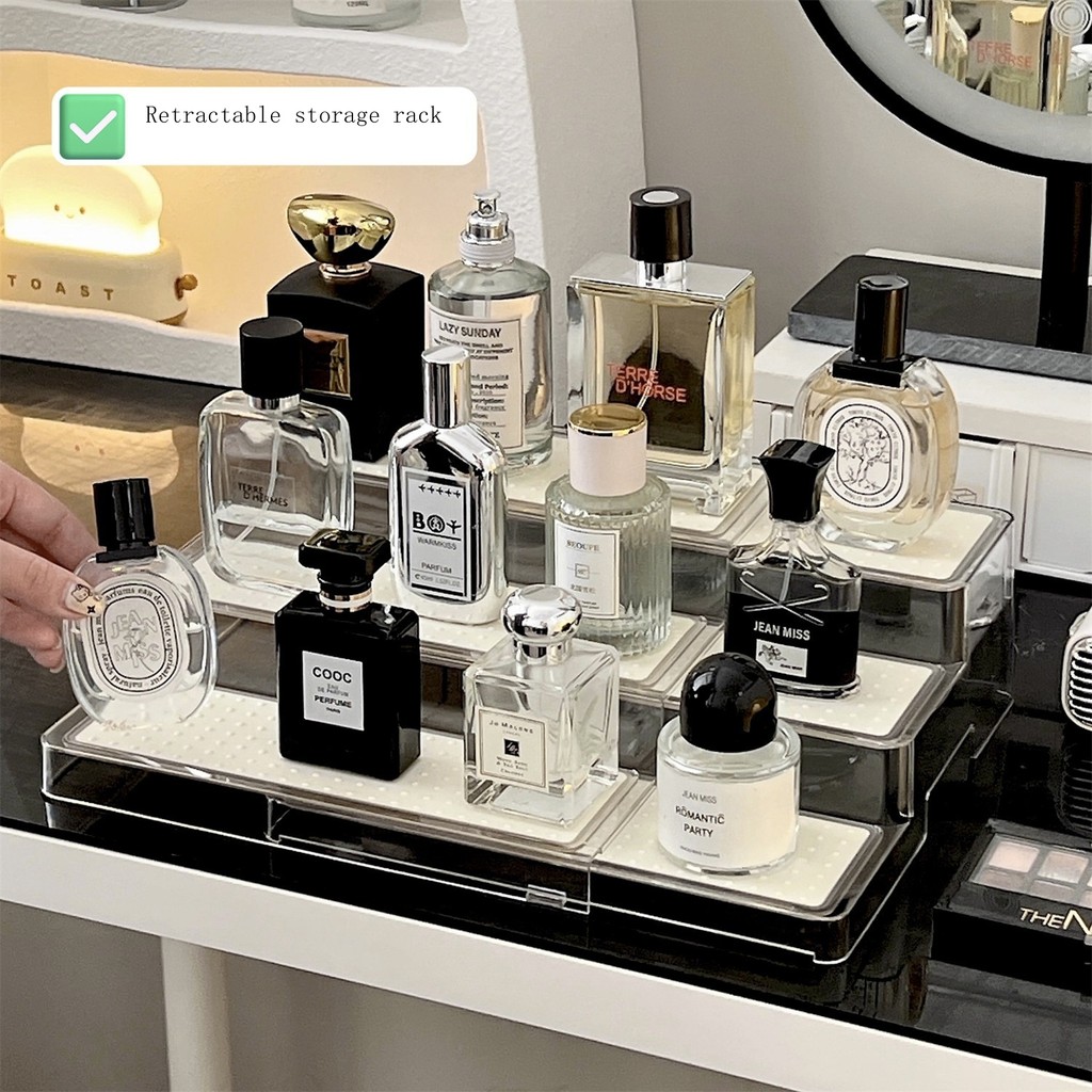 Perfume Rack Premium Retractable Ladder Cosmetic Rack Display Rack ...
