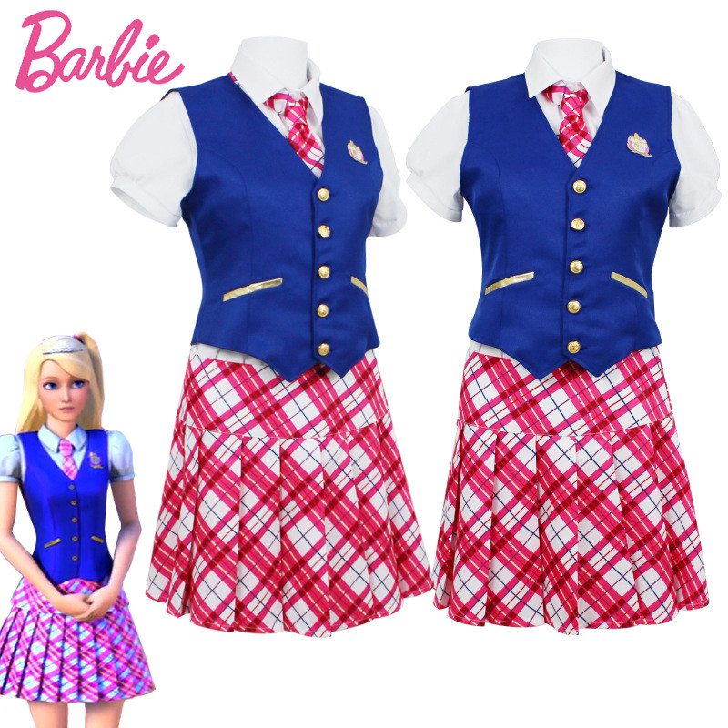 ZST Barbie Charm Stunning Princess School Uniform Cosplay Dress Role ...