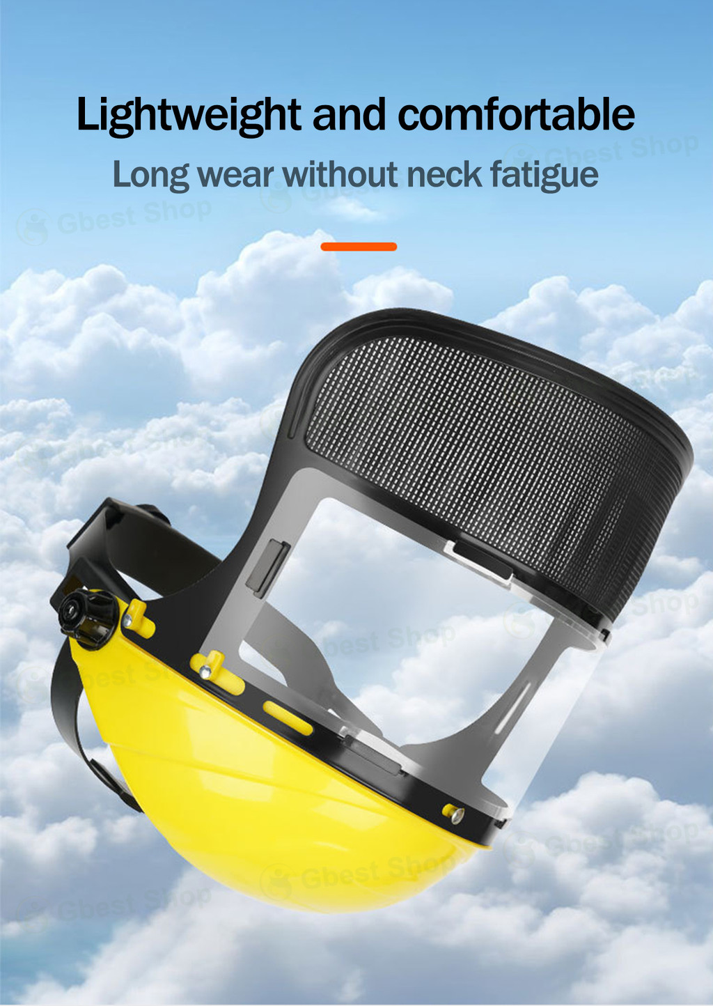 Forestry Safety Helmet Full Face Mask Topi Keselamatan Mesin Rumput ...