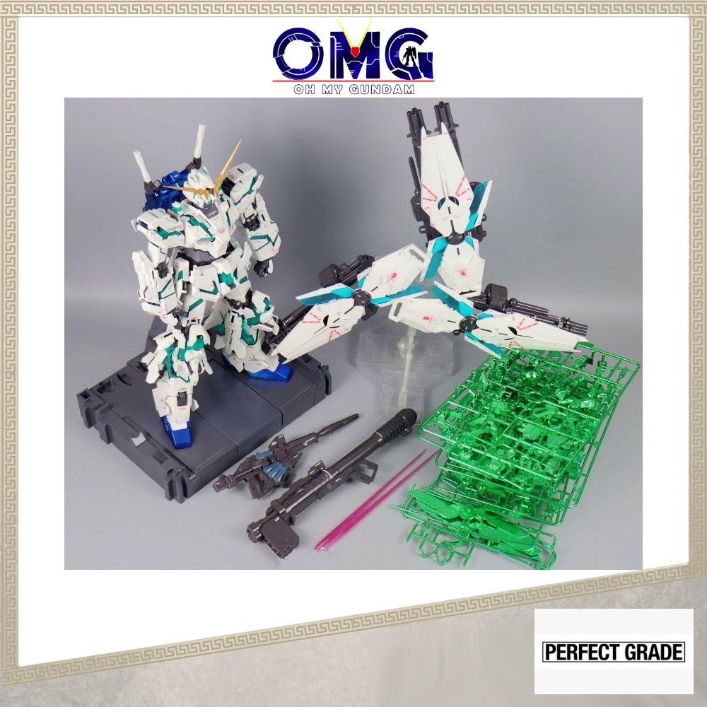 PG 1/60 Unicorn Final Battle Ver. RX-0 Destroy RX-O Green Psycho Frame ...