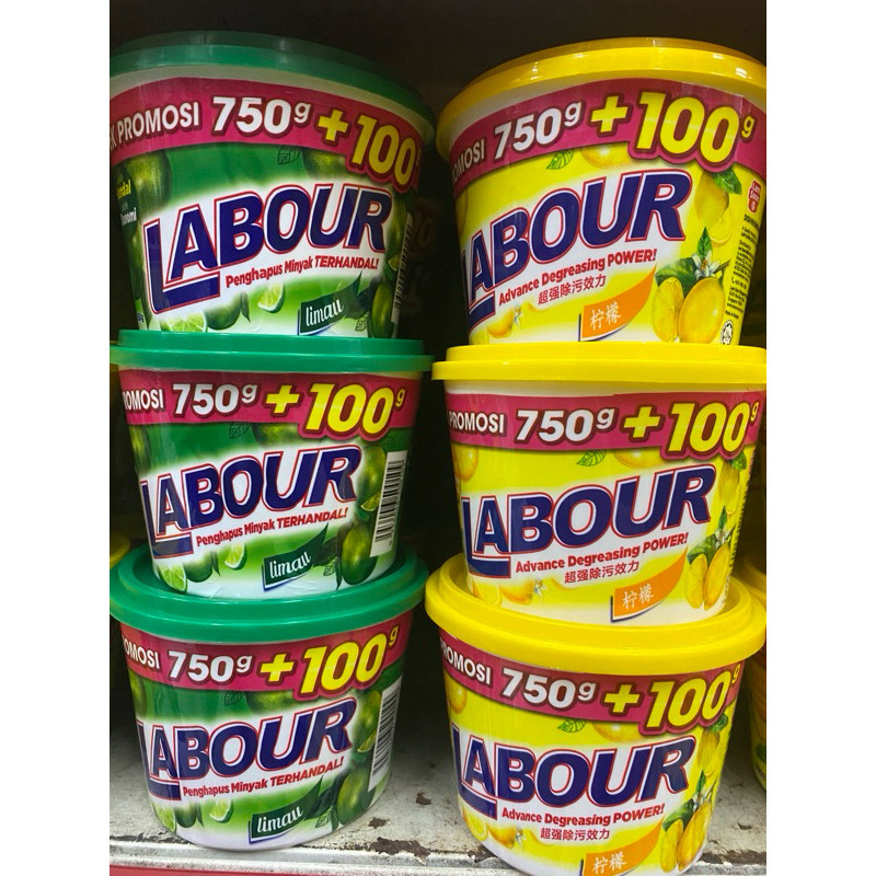 Labour Dishwash Paste Lime/ Lemon 750 ml | Shopee Malaysia