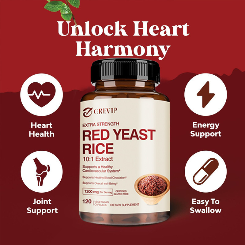 CREVIP Organic Red Yeast Rice Powder, powerfully supporting ...