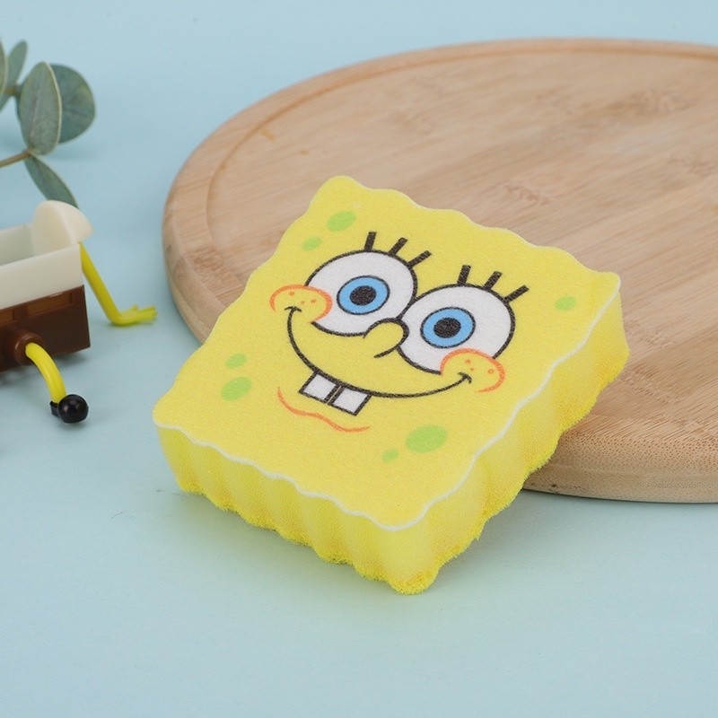 Dishwashing Spongebobs Sponge Shelf Cartoon Wash Dishes Cleaning Sink ...