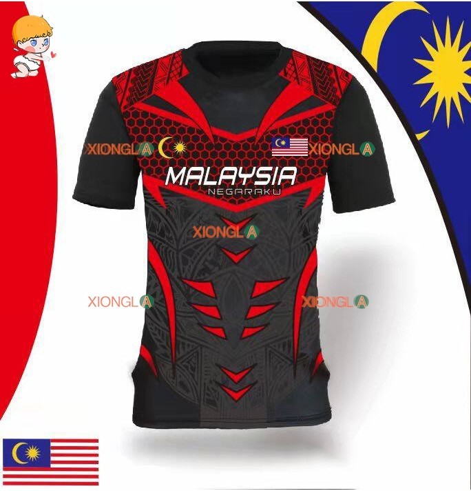 Baju Merdeka Fashionable Loose Street Merdeka Jersey Sport Men's For ...