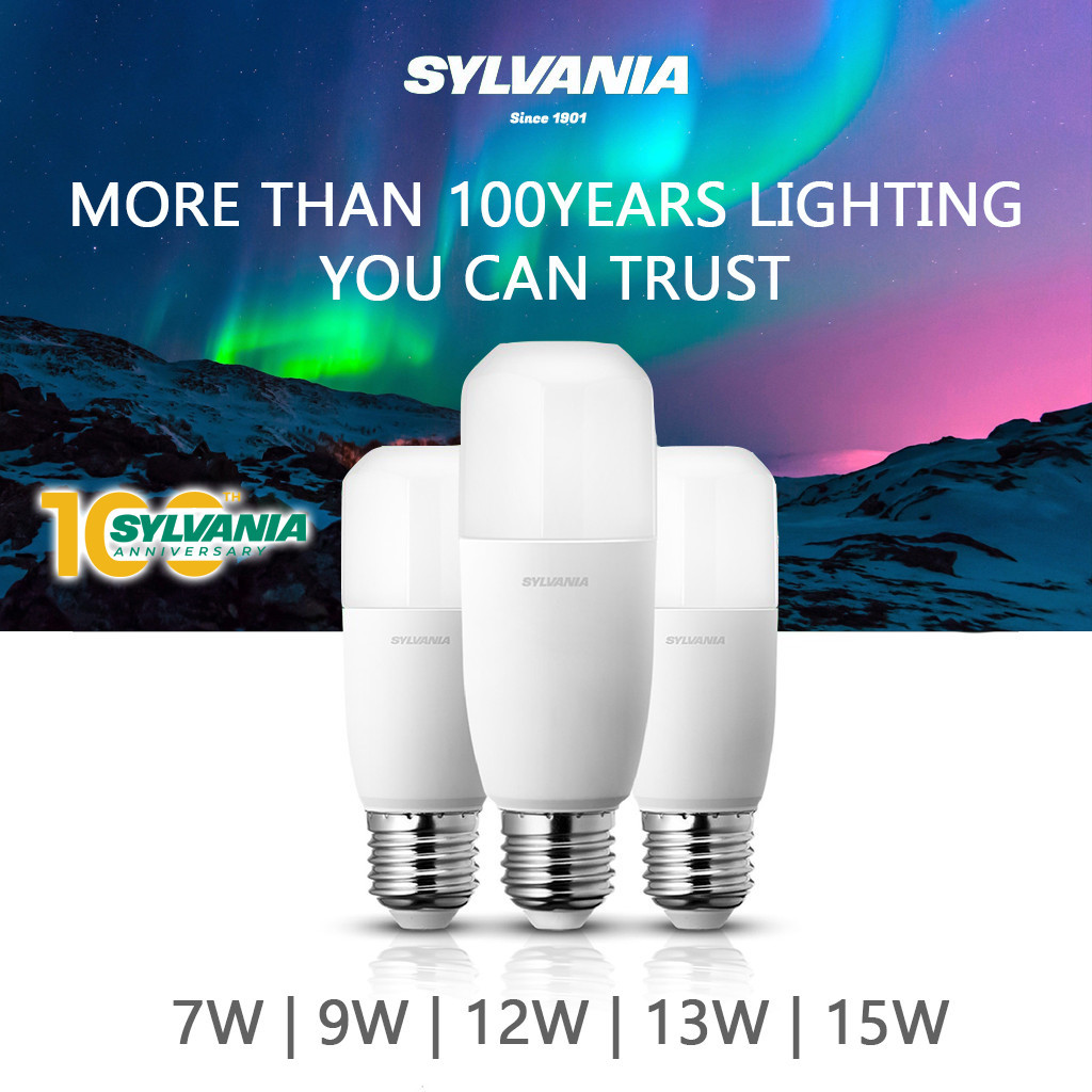 SYLVANIA 7W 12W 15W LED Bulb 3000K Warm Light 4000K Cool Light 6500K ...