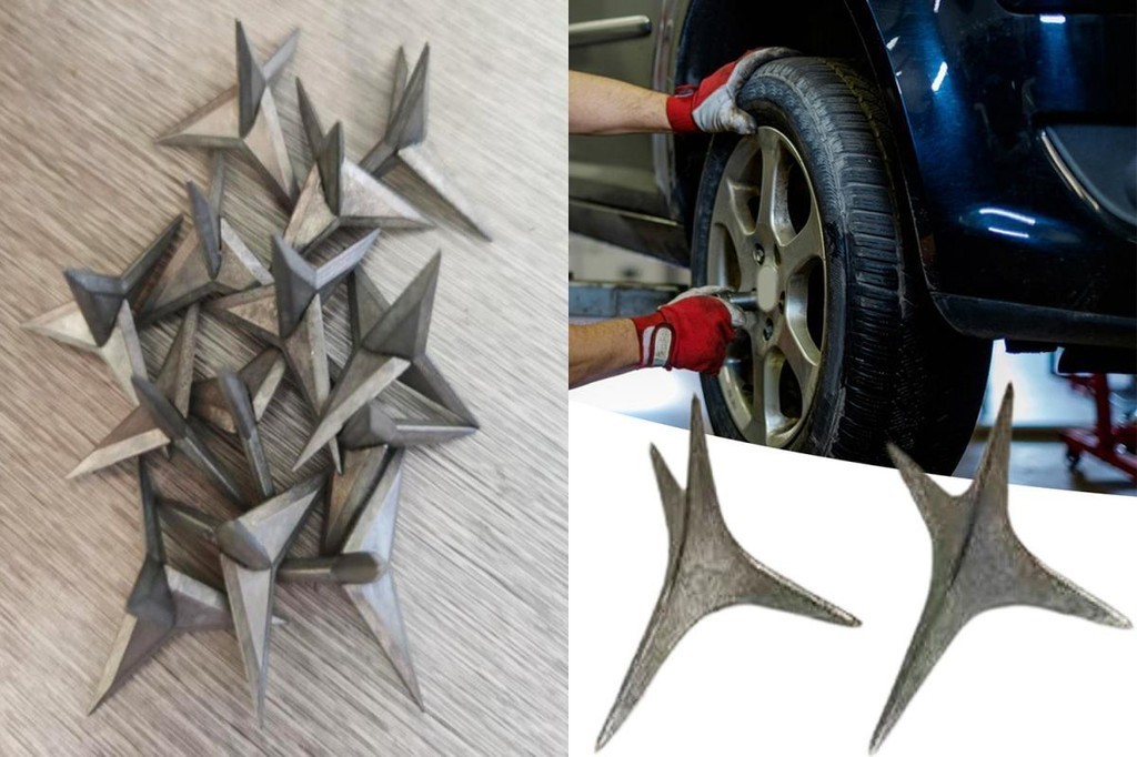 RAN Load-bearing Tyre Spikes Triangular Tire Nails 20pcs Car Tyre ...