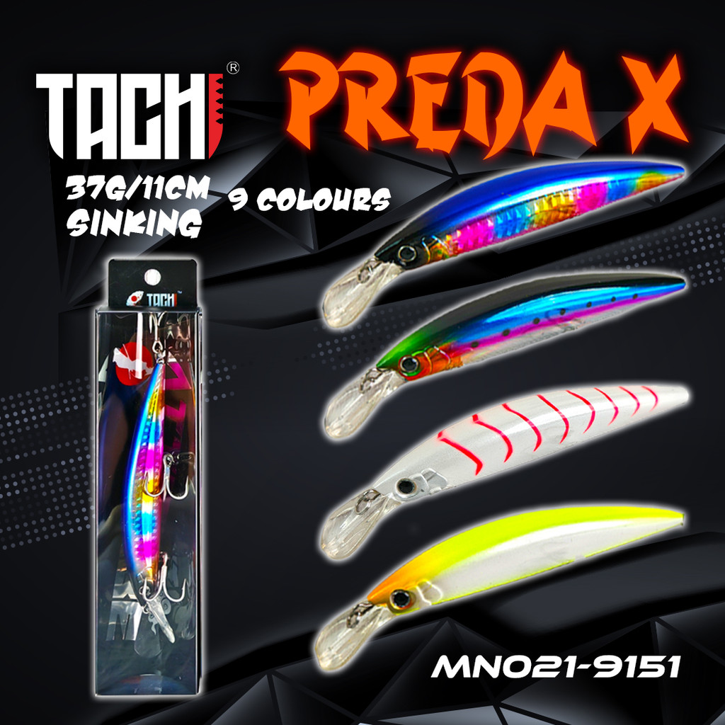 Gewang Minnow Umpan TACHI Preda X Sinking 11cm/37g Fishing Lure Hard ...