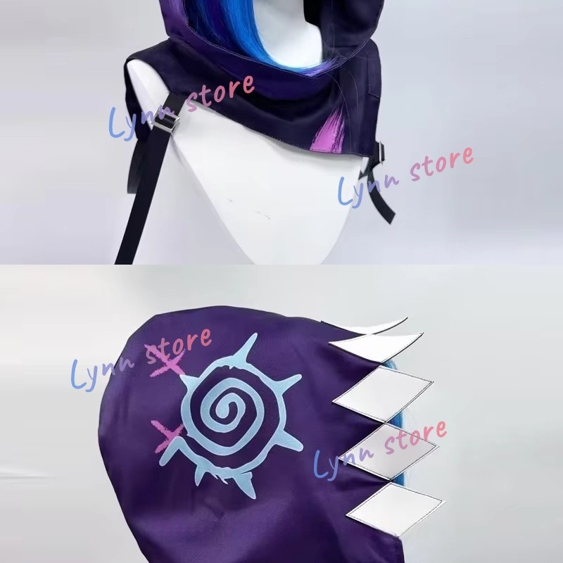 League of Legends Arcane Fractured JINX Cosplay Purple Hat Pow-Pow JINX ...