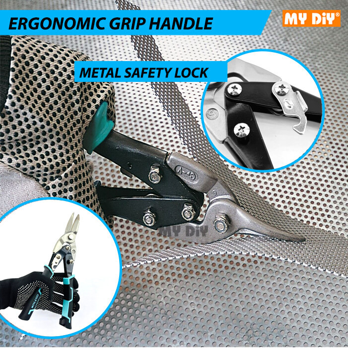 BOLIAN 10" HEAVY DUTY CRV AVIATION TIN SNIP CUTTER ZINC METAL SCISSOR ...