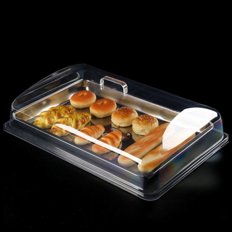 Cake Cover Transparent Rectangular Food Cover Bread Cover Baking Pan ...
