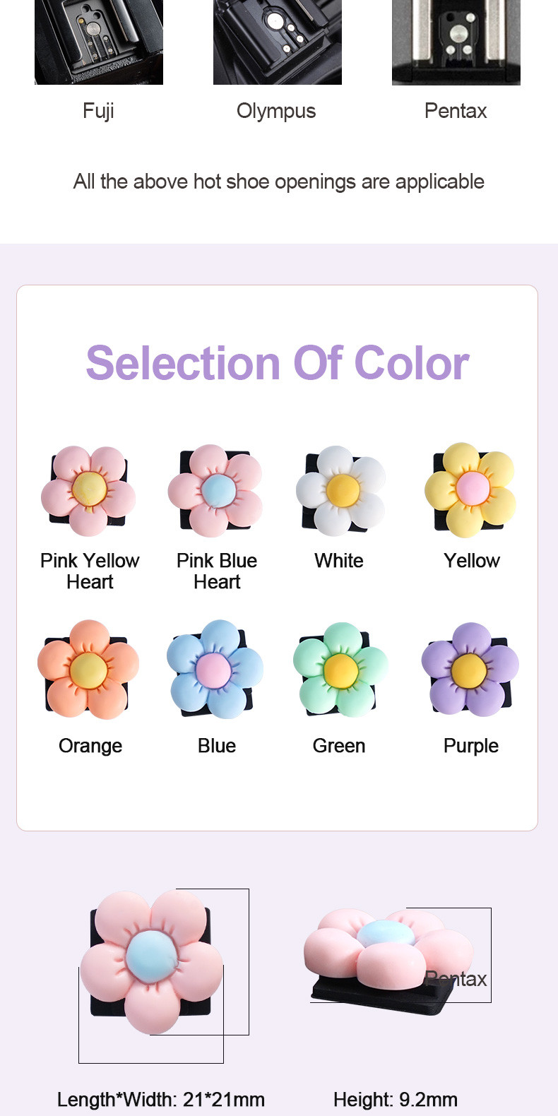 3D Hot Shoe Cover Soft Silicone Universal Flash Protector For Canon G7X ...