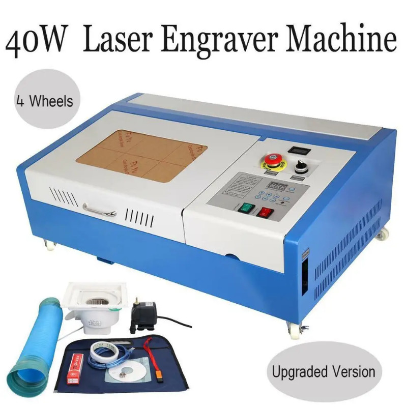 40W CO2 USB Laser Engraving Cutting Machine K40 Engraver Cutter 220V ...