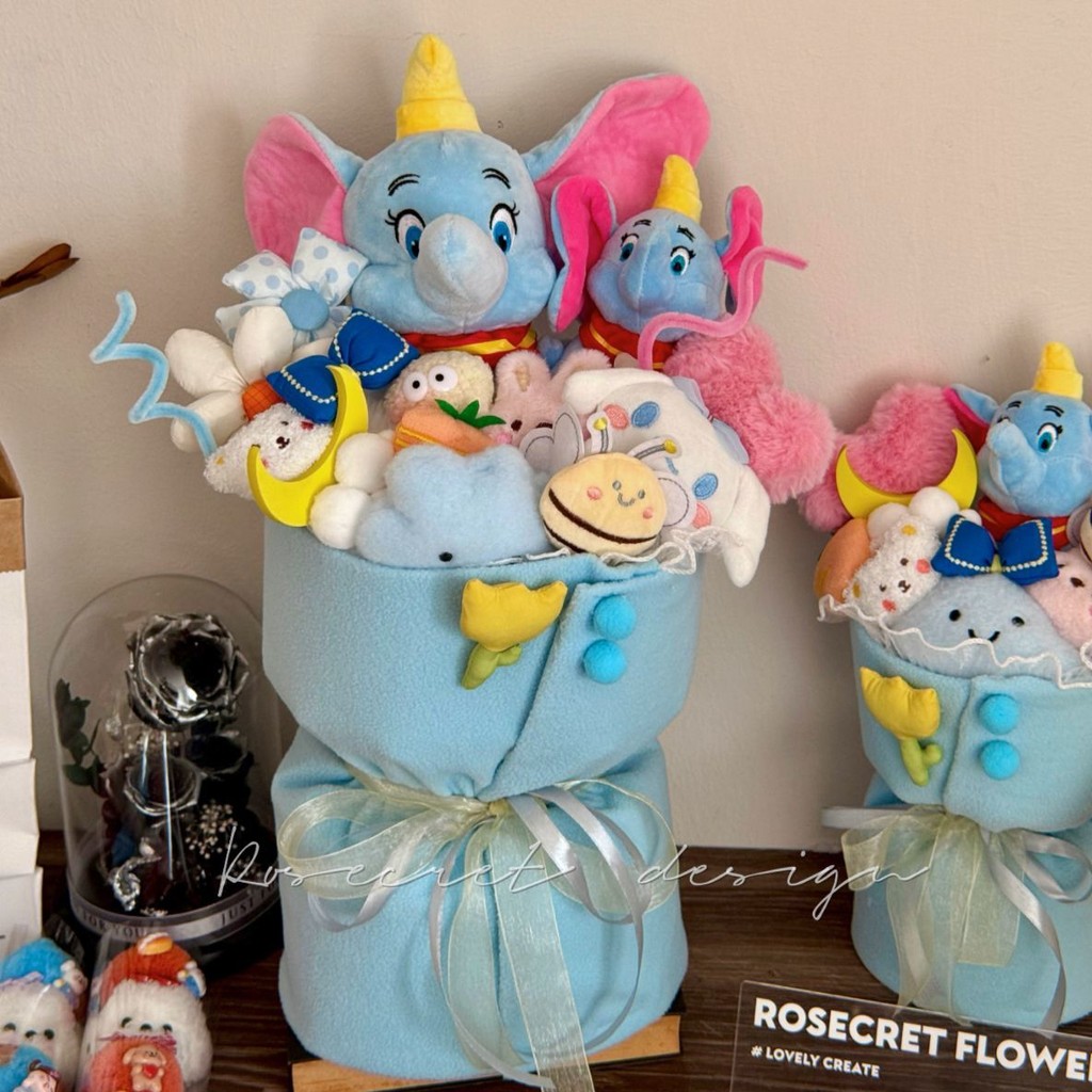 Cartoon Dumbo Doll Bouquet Graduation Gift Disney Same Style Dumbo ...