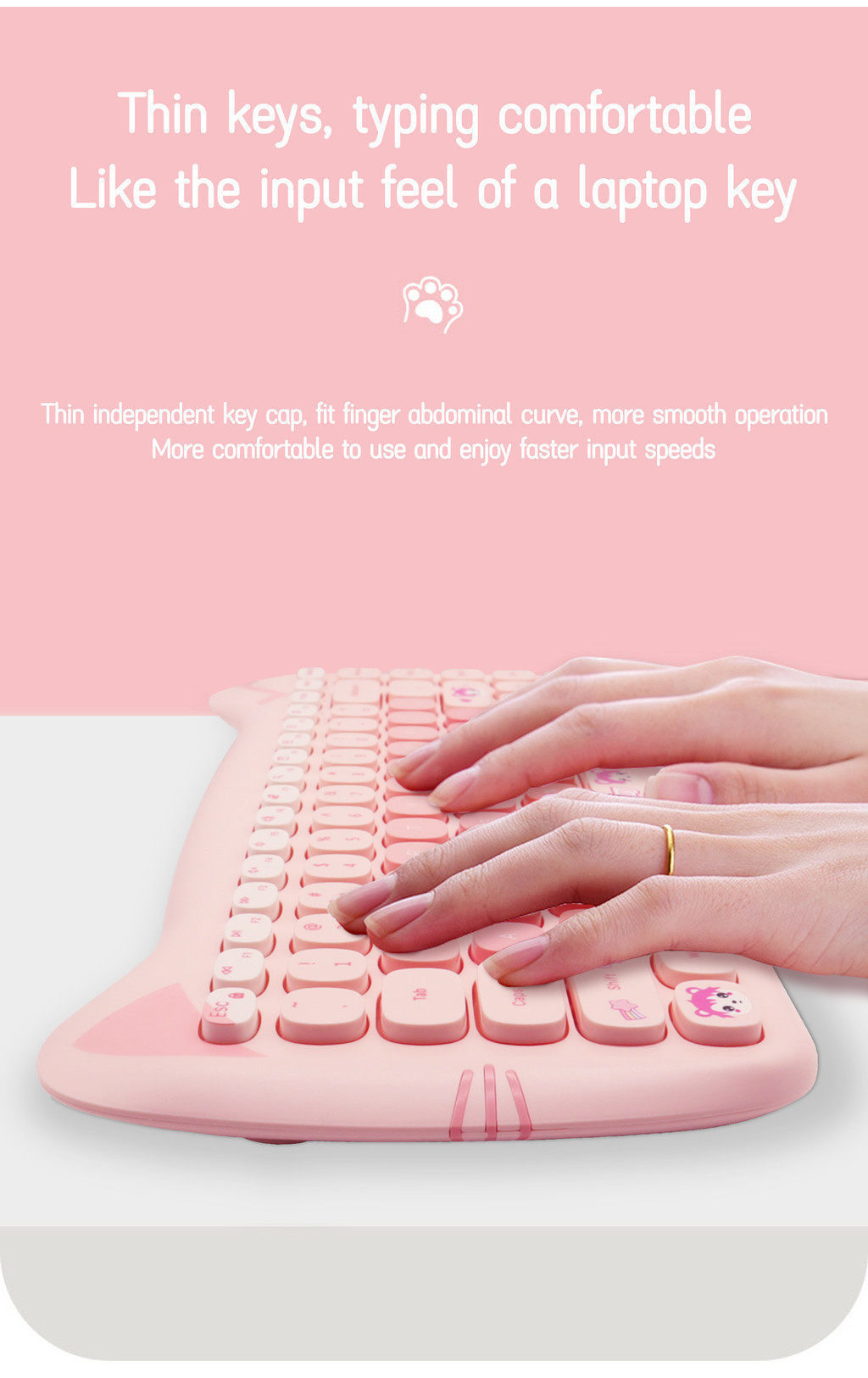 2024 New Arrival！Meow Meow-Max Milk tea color Purple Wireless Keyboard ...