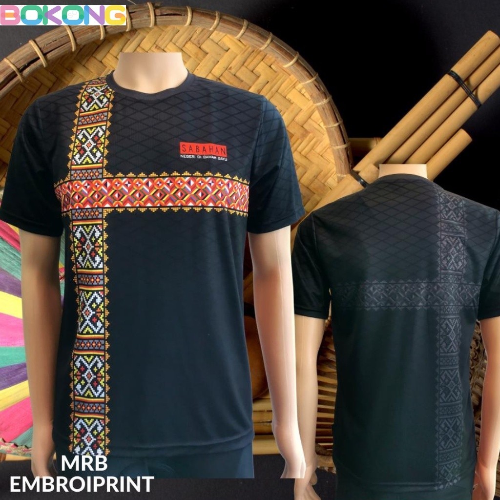 MRB Ethnic Black Edition Sabahan T-shirt (Bokong) | Shopee Malaysia