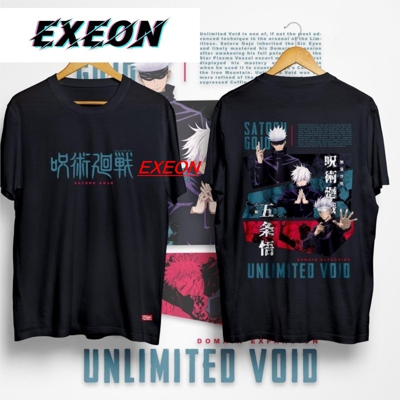 EXEON 2024 Anime Shirt JUJUTSU KAISEN SATURO GOJO Graphic Tshirt Unisex ...