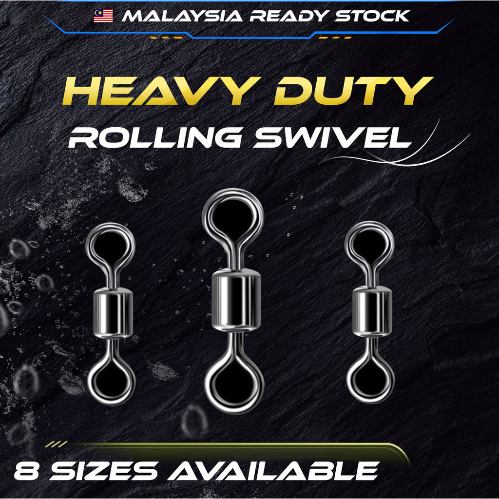 【MR.T】10pcs Penyambung Gelung Pancing Berat | Swivel Bearing Pancing ...