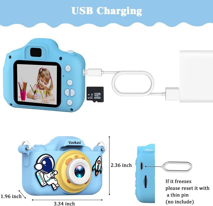 Kids Camera for Girls and Boys 2.0 Inch IPS Screen 1080P 40M HD Video ...