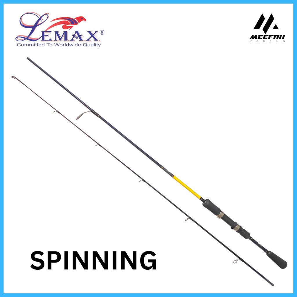 LEMAX SPIDERMAX ROD - Fishing Rod Spinning BAITCASTING BC Joran Pancing ...