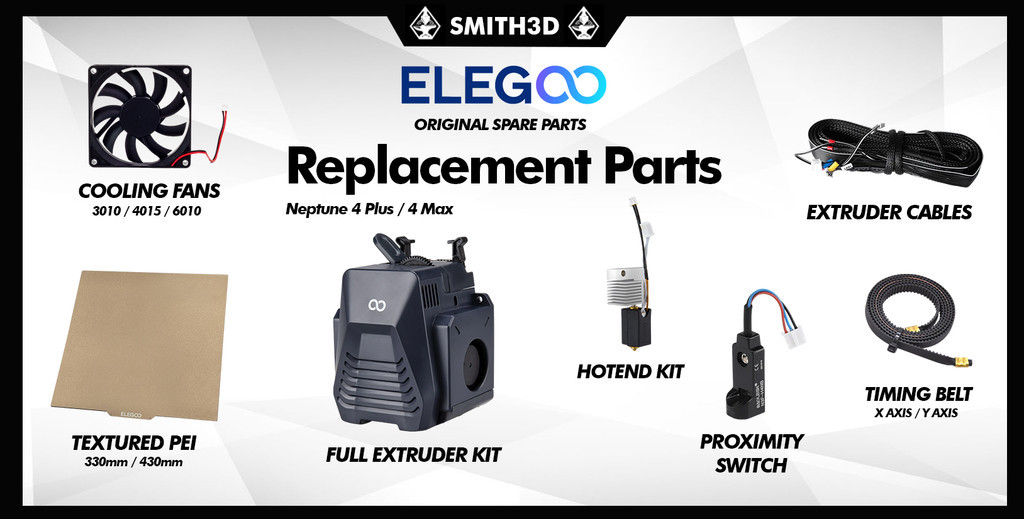 Elegoo Neptune 4 Plus / Neptune 4 Max Spare Parts Replacement Neptune 4 ...