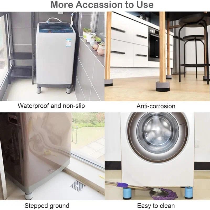 SG Local - Washing Machine Rubber Foot Mat Washing Machine Base Anti ...