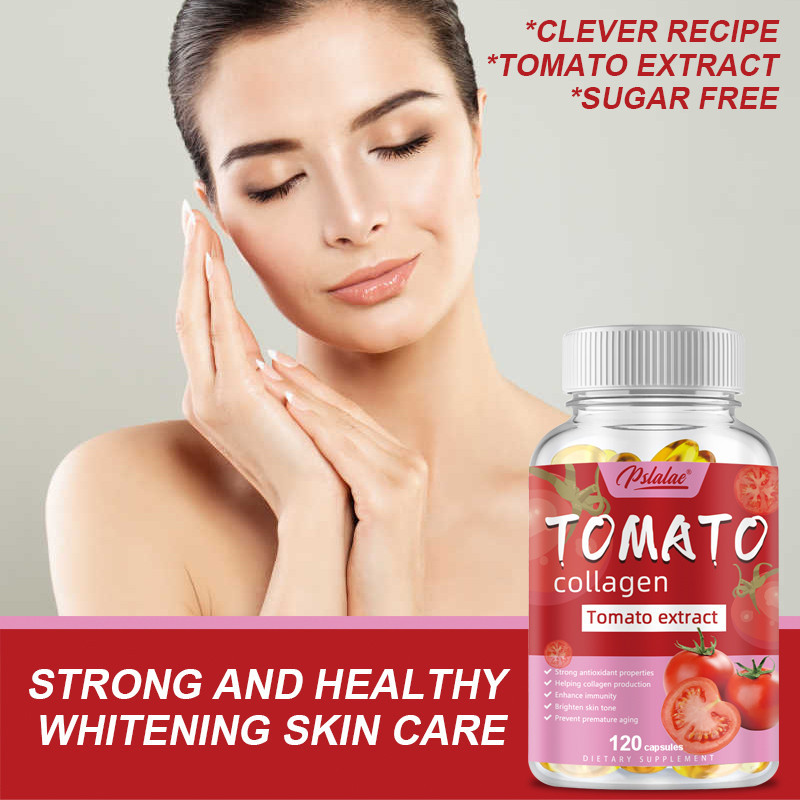 Tomato Collagen, Rich In Vitamin C, E, A, 60/120 Capsules | Shopee Malaysia