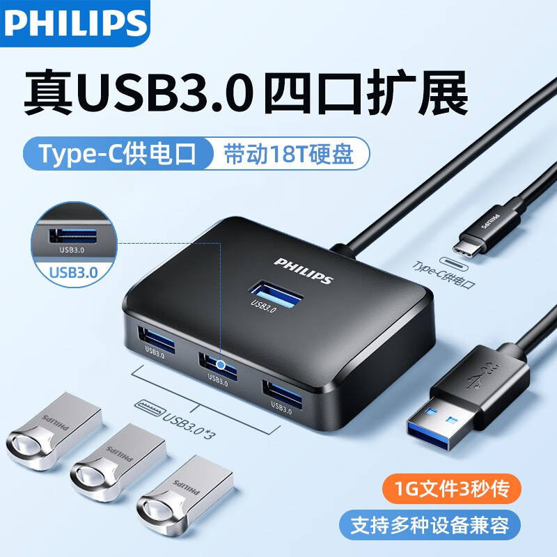 Ready Stock! Philips usb Extender 3.0 Plug Multi-Port Docking Station ...