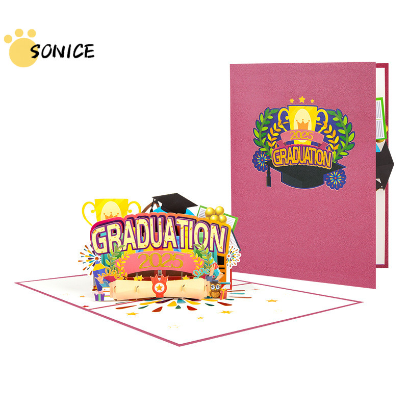 Pop Up Congrats Grad Graduation Card Graduation Pop Up Card High School ...