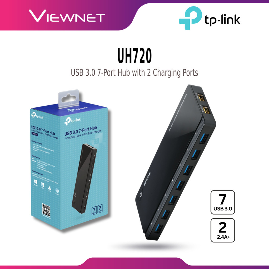 TP-LINK UH400 4-PORTS CABLE / UH700 / UH720 (WITH 2 USB CHARGING PORT ...