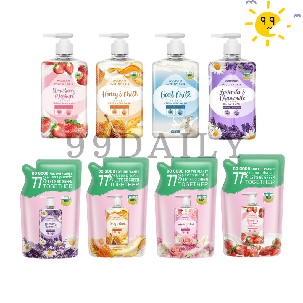 Watson Watsons Hand Cream Wash Gel Love My Skin Added Moist Active ...