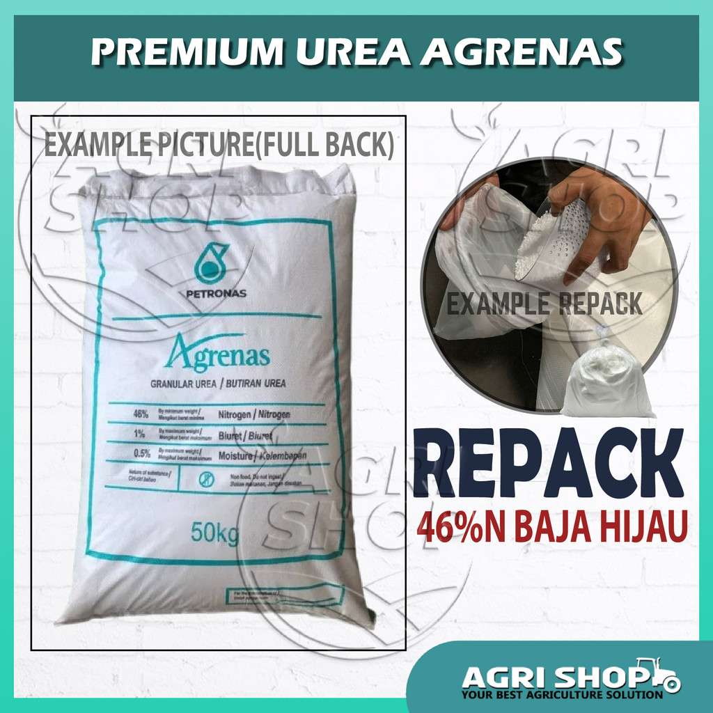 (REPACK) Agrishop Premium Urea Agrenas / Nafas 46%N 1KG 2KG 5KG ...