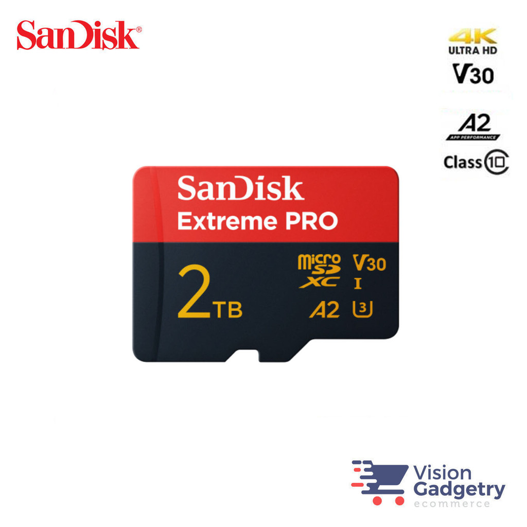 SanDisk Extreme Pro Micro SD Memory Card A2 V30 Class 10 UHS-1 1TB 2TB ...
