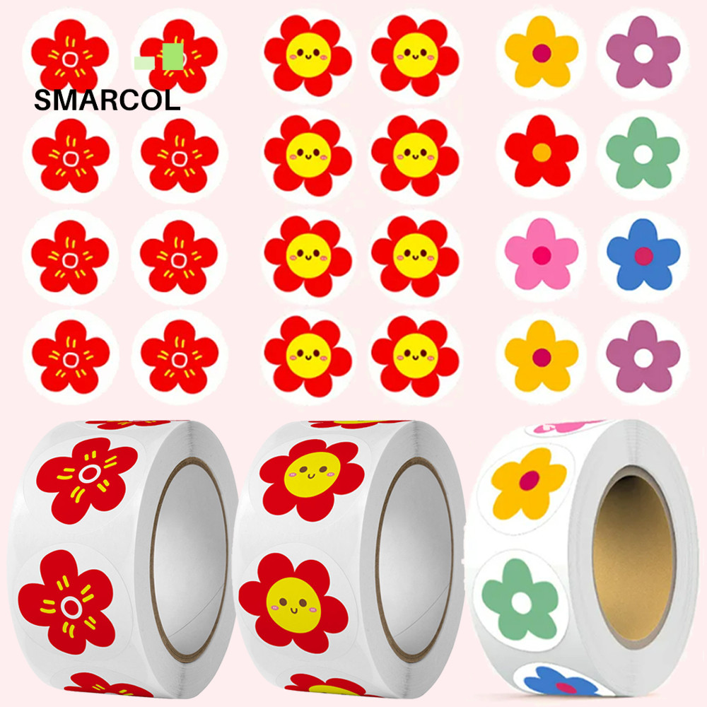 500pcs Reward Red Flowers Sticker for Kids Journaling Motivational ...