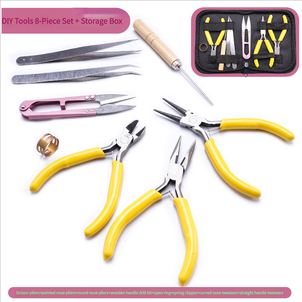 8pcs/set of jewelry handmade beading tool set, pliers and scissors for ...