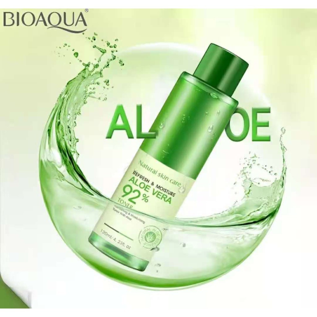 ( 3 in1 ) Aloe Vera ( Toner 120ml+92% SoothingGel, 300ml+ Peeling Cream ...