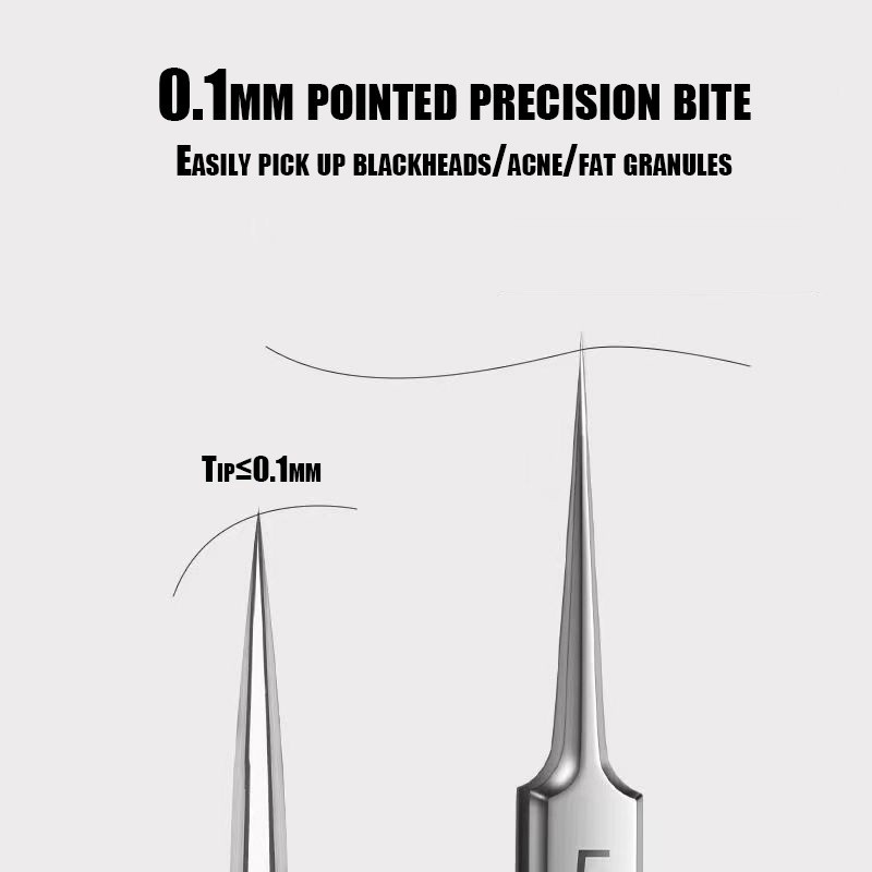 German Ultra-fine No. 5 Cell Pimples Blackhead Clip Tweezers Facial ...