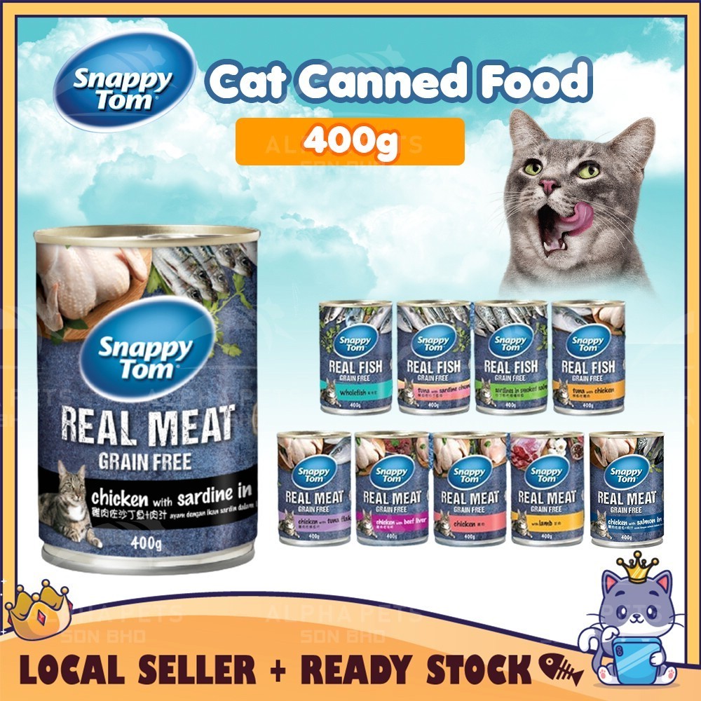 CATQUEEN Snappy Tom 400g Cat Canned Food Canned Cat Wet Food Snack ...