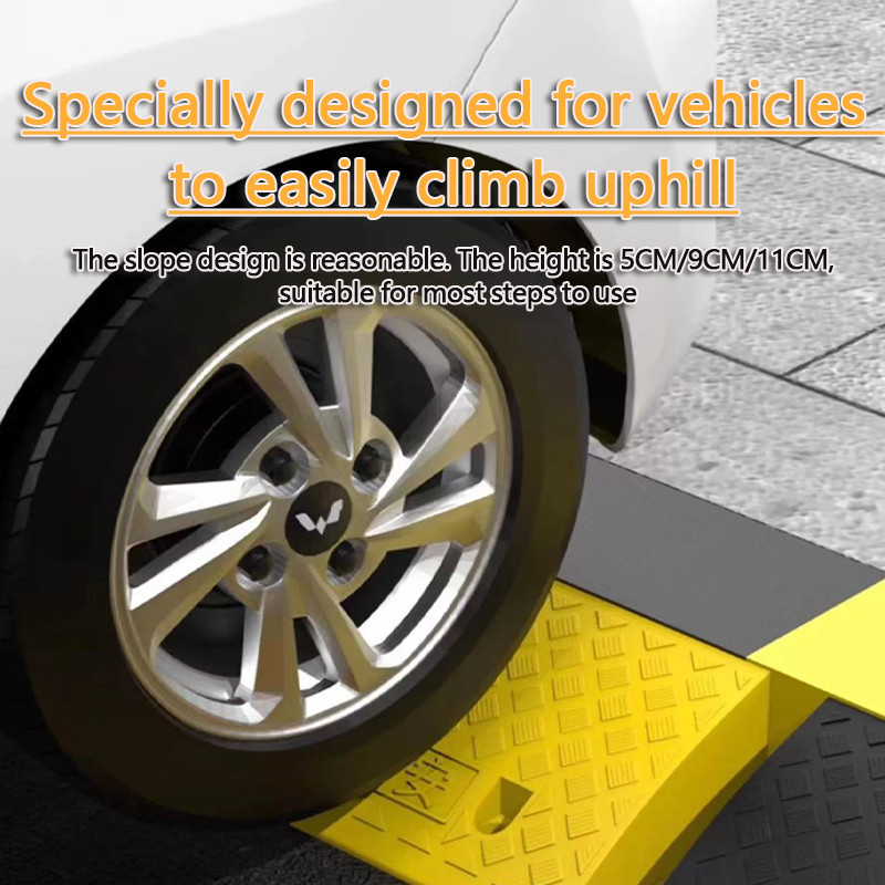 Step Mat Ramp Portable Curb Ramps Heavy Duty Plastic Threshold Ramp Kit ...