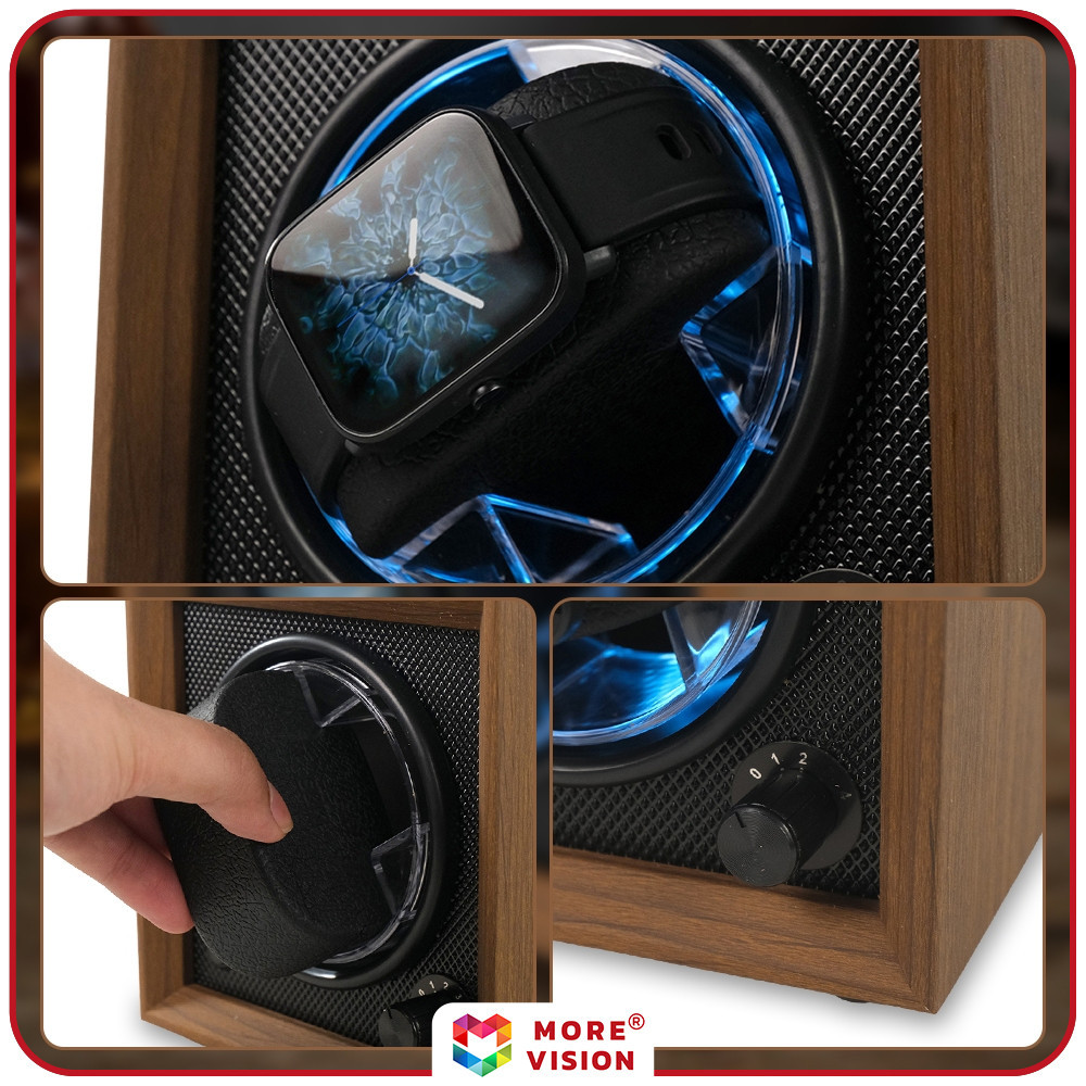 Watch Winder Box for Automatic Watches Double Winders Quiet Japanese ...