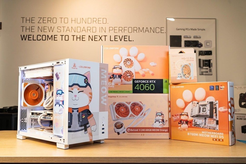 SEGOTEP X COLORFIRE MEOW CUSTOM PC (i5 14400F | RTX 4060 | B760M D5 ...