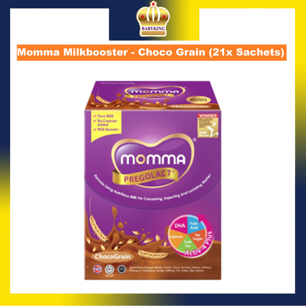 Original MOMMA® Pregolact® ChocoG Grain 420g (21x Sachets/Box)Tambah ...