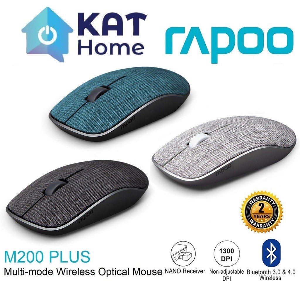 RAPOO M200 SILENT/ M200 PLUS SILENT (SILENT FABRIC) 2.4G MULTI-MODE ...
