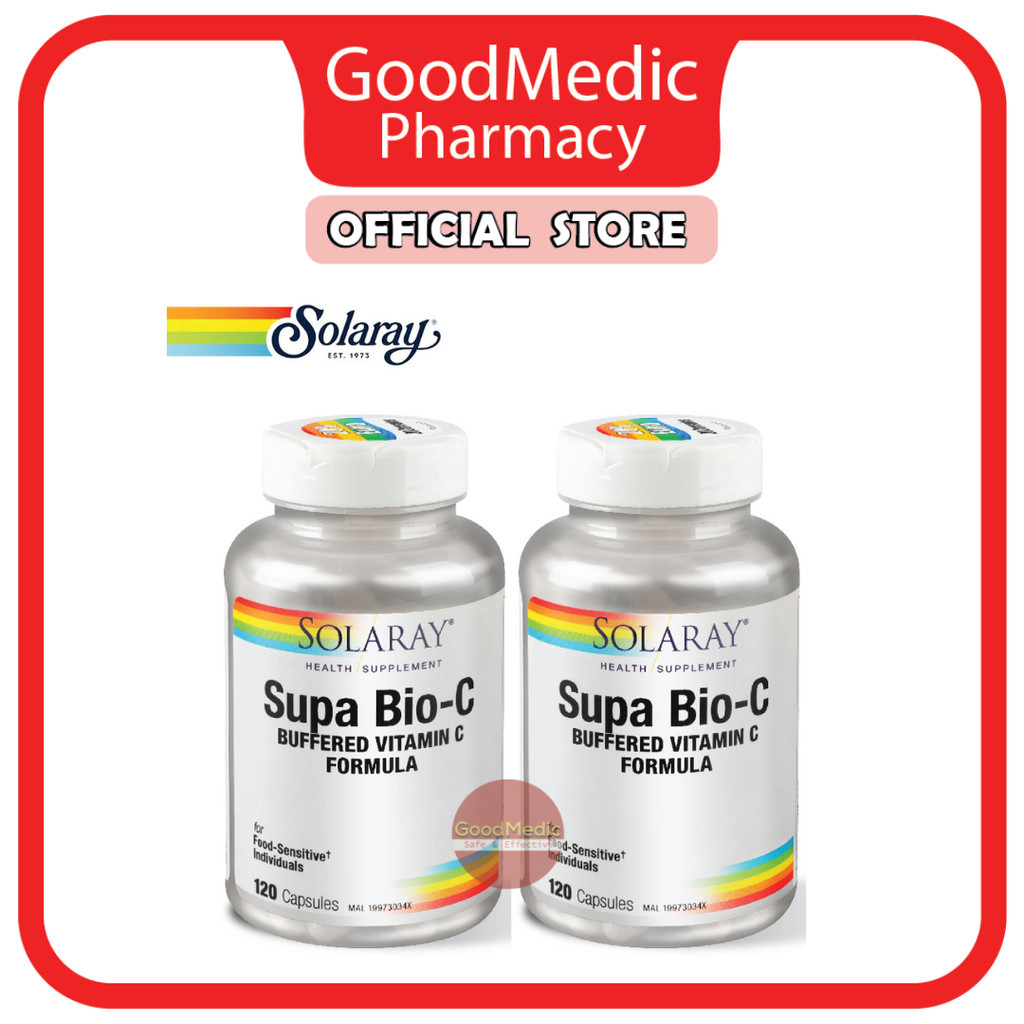 Clearance !! Solaray Supa Bio-C - Exp 03/2025 (2x120 cap /120 cap) to ...