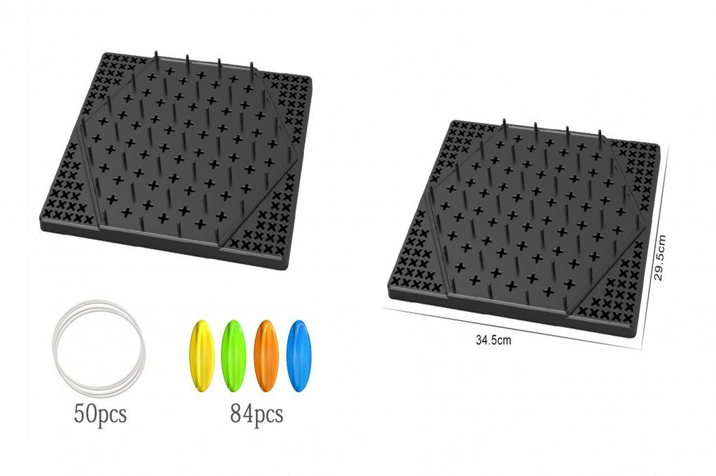 Triangle Pegboard Game Boys Girls Strategy Game Geometry Chess Board ...