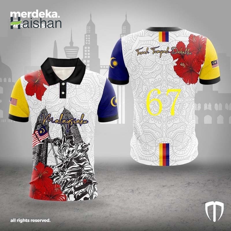 Malaysia 67th Merdeka 2024 Design Sublimation Jersey | Shopee Malaysia